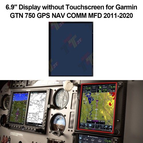 Display without Touchscreen for Garmin GTN 750 GTN 725 GPS NAV COMM MFD ...