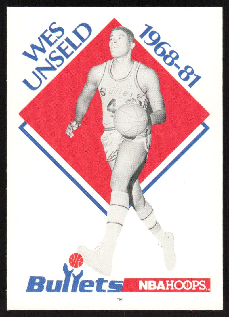1990-91 NBA Hoops Wes Unseld #344 Washington Bullets | eBay