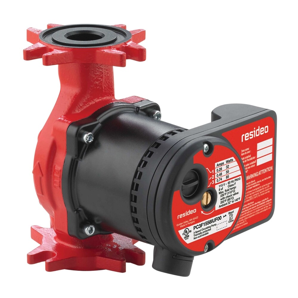 Honeywell PC3F1558IUF00 AquaPUMP Hydronic Circulating Pump, 3 Speed ...
