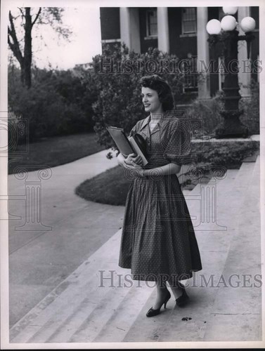 1958 Press Photo Miriam Dorothy Sanderson, Miss Rensselaer & Miss New ...