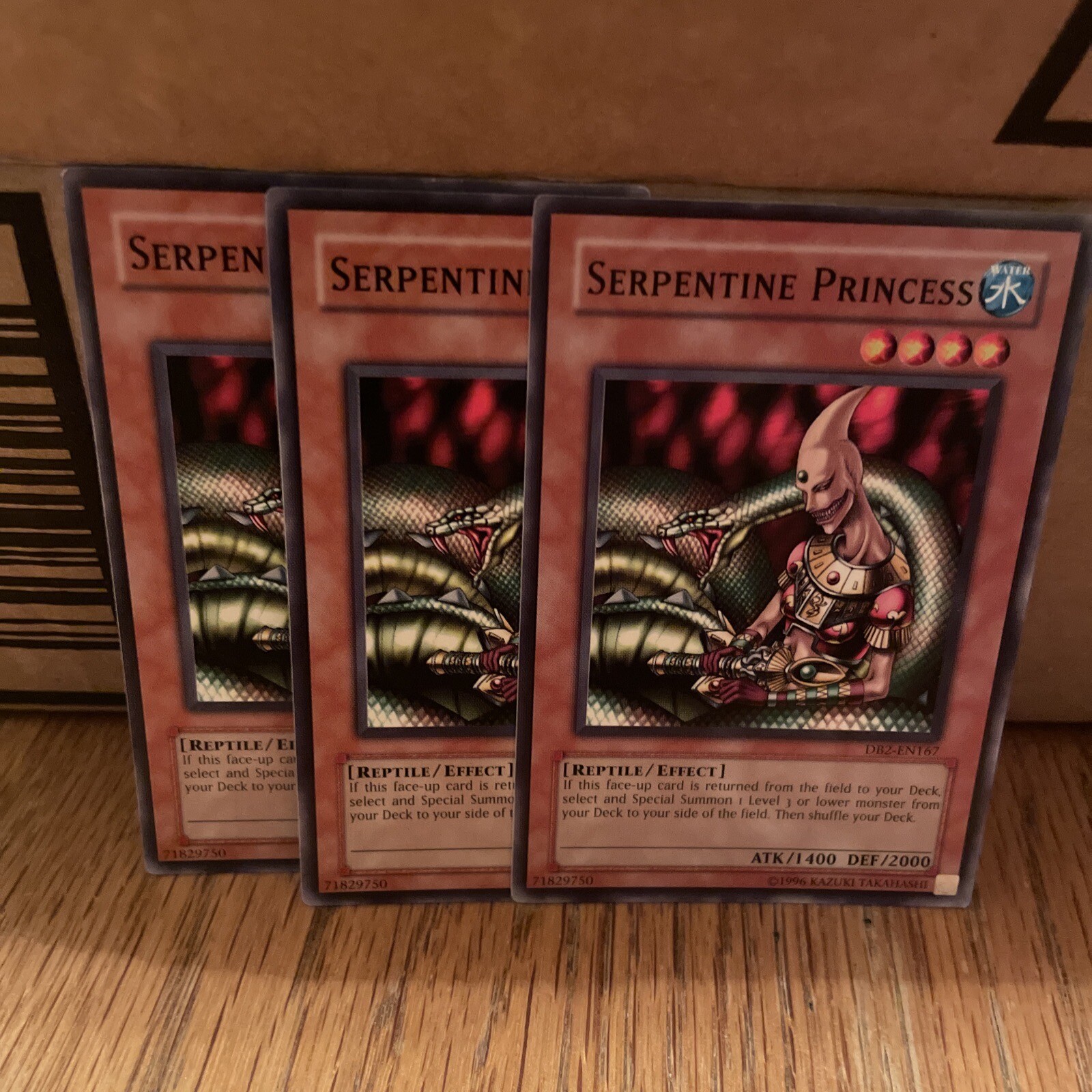 3 x Serpentine Princess - DB2-EN167 - Common - Unlimited Edition Near ...