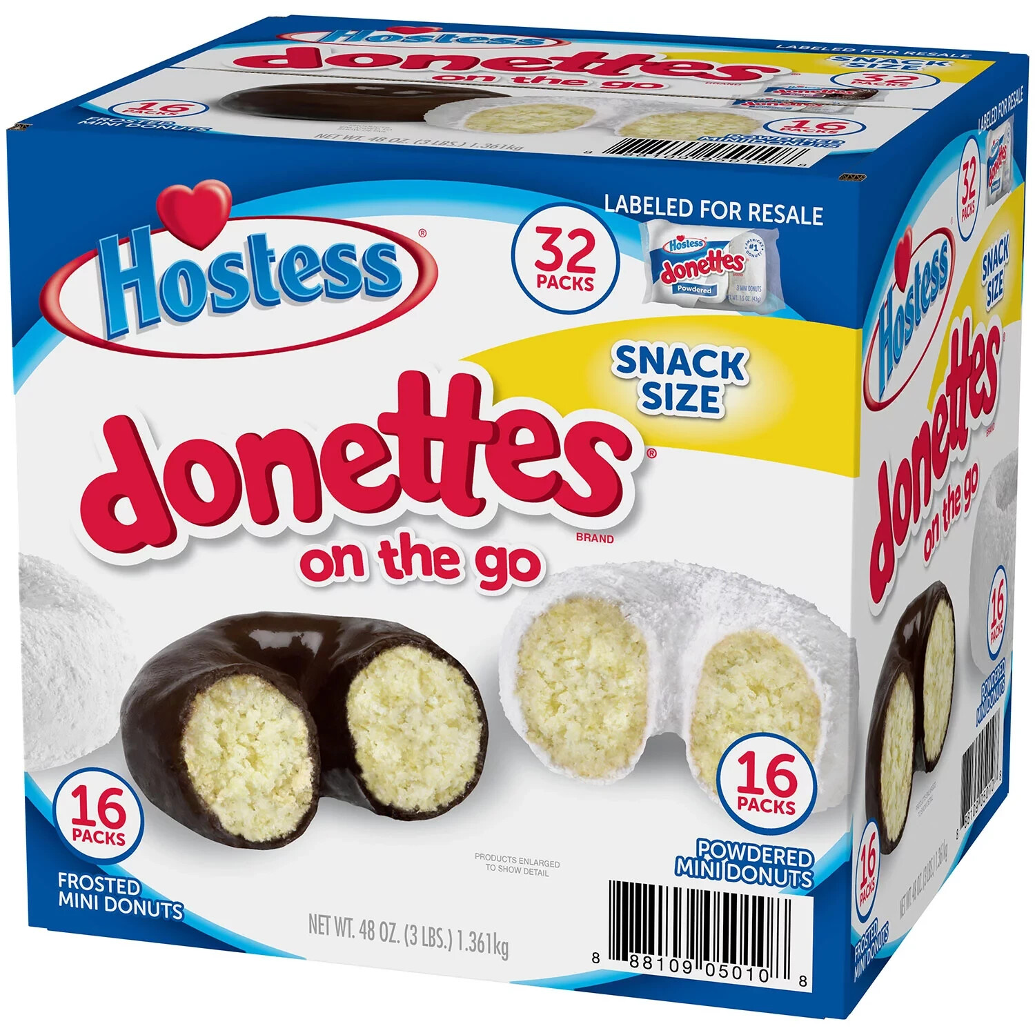 Hostess Mini Powdered Donettes and Frosted Chocolate Mini Donettes 1 ...