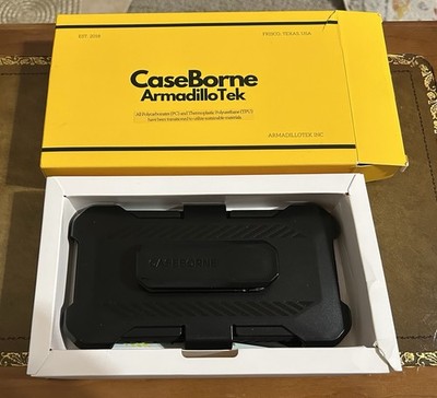 Caseborne iPhone 15 Pro Screen Protector, Kickstand & Belt-Clip Holster ...