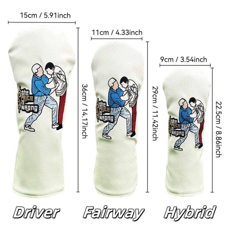 Funny Design Golf Club Head Cover Driver Fairway Wood Hybrid Golf Club ...