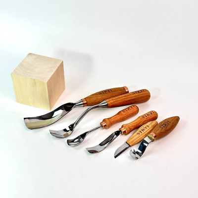 Bowl carving kit, Chisels set, Spoon carving tools, Full completed kit ...