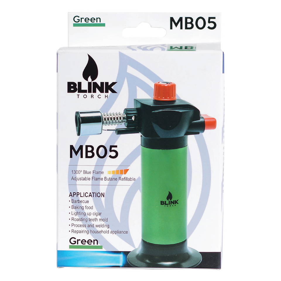 1x Torch Blink MB05 Green Dual Flame Butane Lightweight Torch | Special ...
