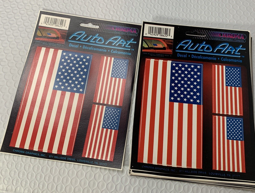 Lot of 12 Auto Art Flag Decals | eBay