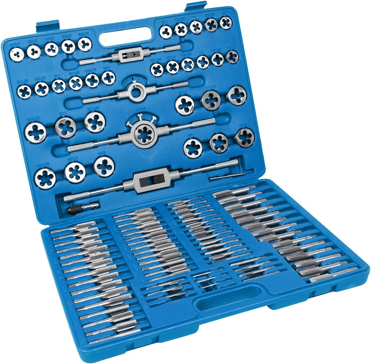 110 PCS Metric Tap and Die Set, M2-M18 Rethreading Kit for Making Screw ...