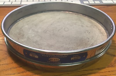 VWR U.S.A. Standard Stainless Steel Testing Sieve No 270 inches .0021 ...