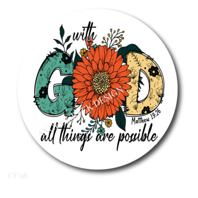 With GOD All Things are Possible Labels Scrapbook Stickers ...
