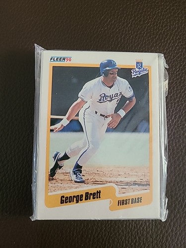 GEORGE BRETT HOF 1990 FLEER Card #103 Full Pack 25 count. NEW | eBay