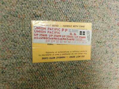 Herald King decals HO C-480 Union Pacific yellow caboose P5 | eBay