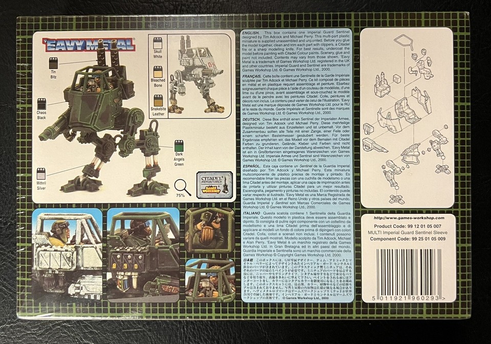 Warhammer 40k Space Marine Sentinel Imperial Guard Walker (2000) Sealed ...