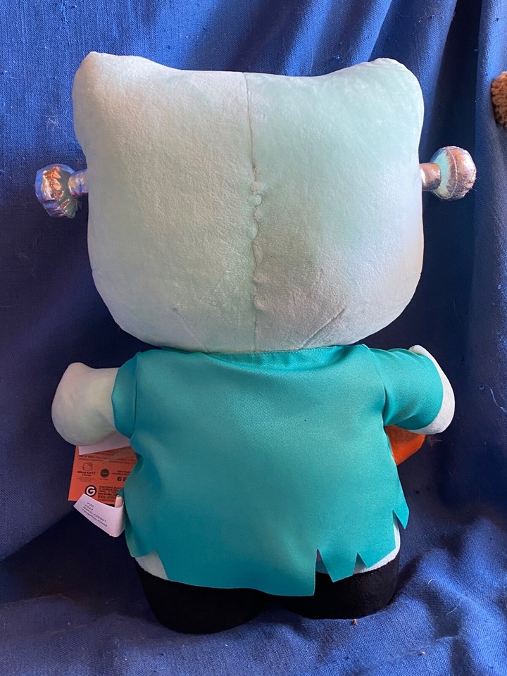 Hello Kitty Frankenstein Halloween 14” Greeter Plush 2024 NWT Sanrio ...