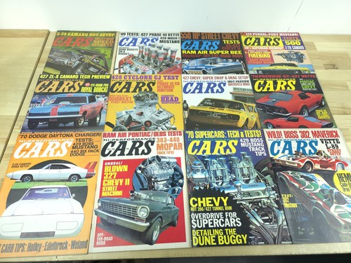 Hi-Performance Cars Magazine 1969 (Lot Of 12) Full Year Drag Racing ...