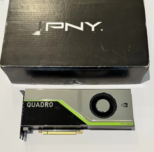 PNY Nvidia Quadro RTX 8000 48GB GPU Graphics Card VCQRTX8000 PRISTINE ...