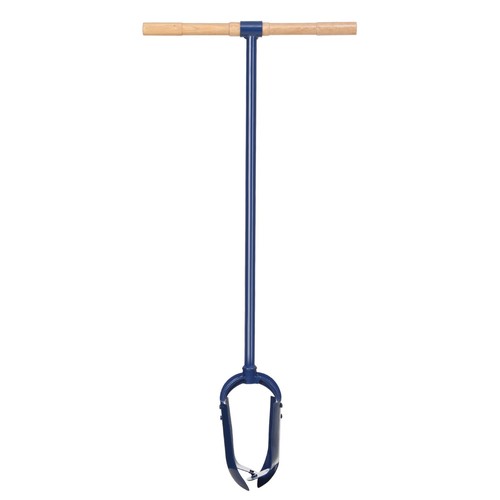 6" x 46" Hand Auger Post Hole Digger - Heavy-Duty Hardwood T-Handle,Non ...