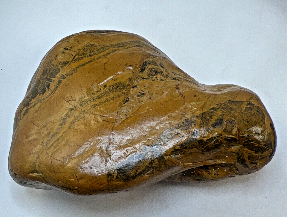 Yellow Jasper WYO Banded Iron Tiger Ironstone GENESIS Mormon Seer Stone ...