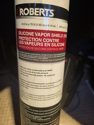 Roberts 70-198 33.5in. x 72ft Silicone Moisture Barrier 200 sq. ft ...