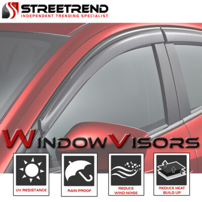 For 2001-2007 Toyota Sequoia Window Visors Sun/Rain Guard Smoke Shade ...