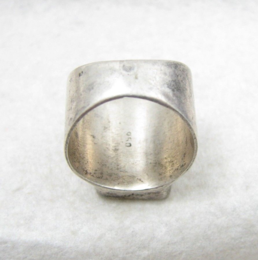 Vintage 950 Silver Black Onyx Band Ring Sz 8.25 | eBay Vintage 950 Silver Black Onyx Band Ring Sz 8.25 | eBay