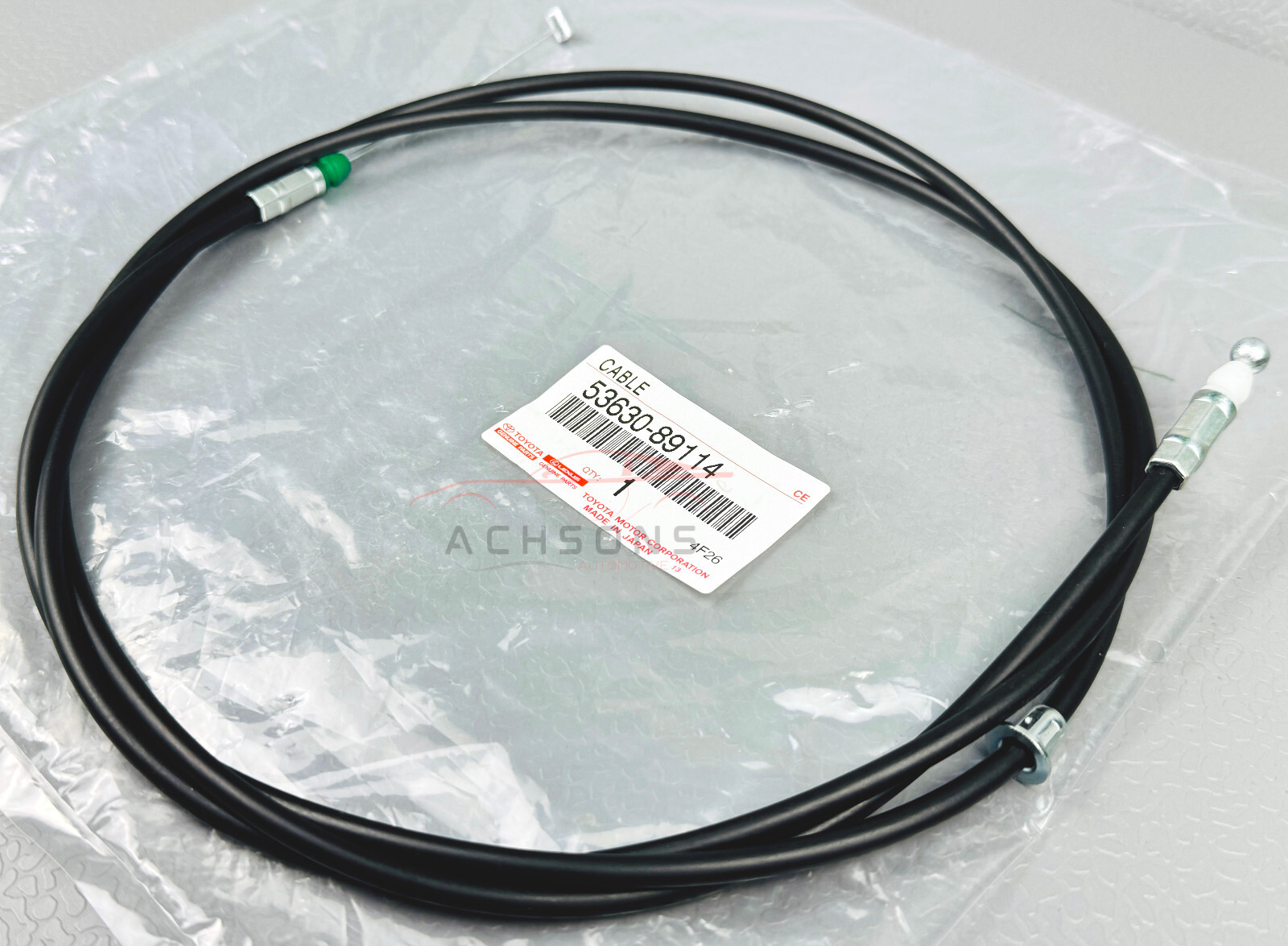 53630-89114 GENUINE TOYOTA CABLE ASSY, HOOD LOCK CONTROL OEM | eBay