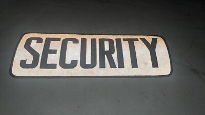 Large Ultra Reflective Iron on or Sew on Embroidered Security Patch | eBay