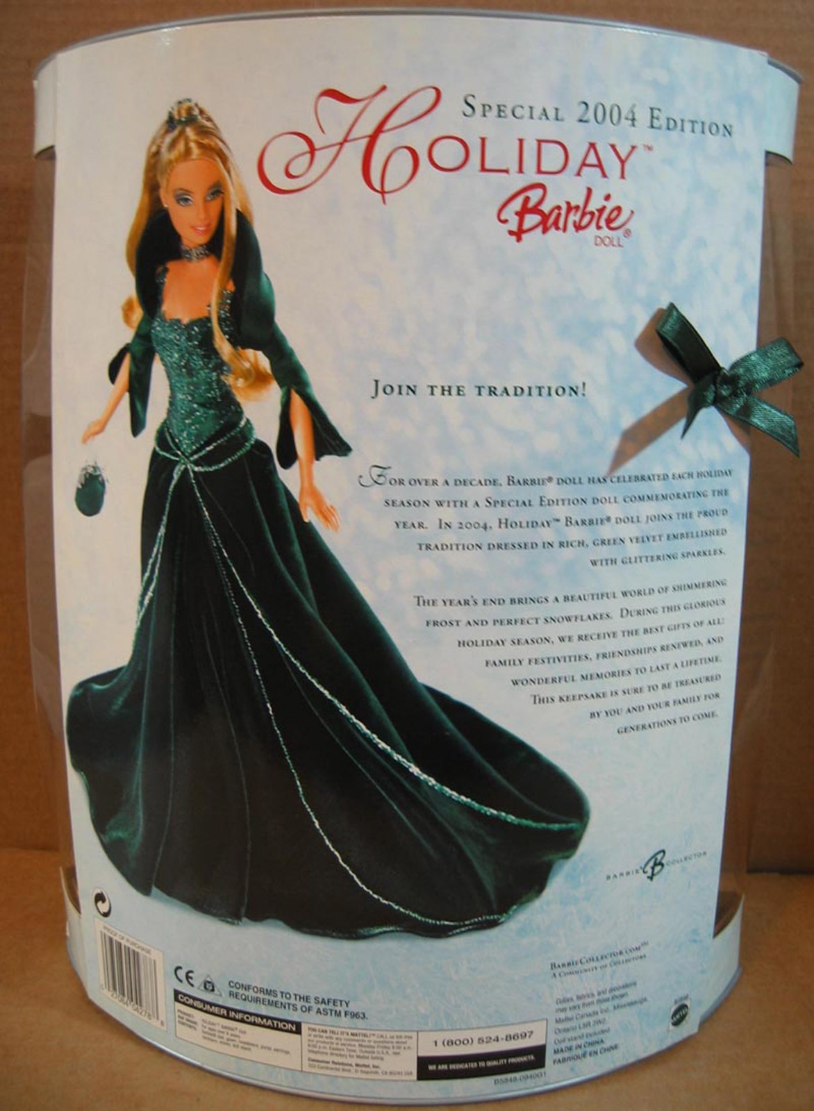 2004 Holiday Celebration Barbie Doll Rooted Eyes Lashes Special Edition ...