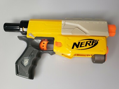 NERF N-Strike Yellow Recon CS-6 Blaster Gun No Clip/Darts/Attachments ...