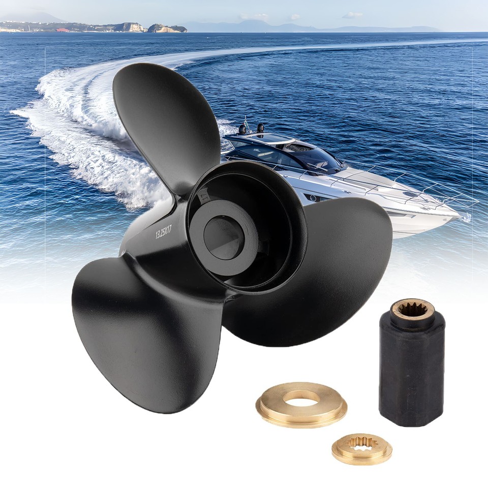 NEW 13.2 x 19 Boat Propeller for Evinrude 40-140HP 13 Spline Tooth ...