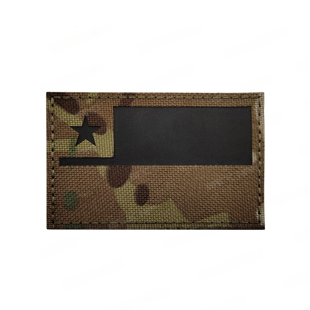 Reflective Tactical Camo National Flag Hook and Loop Patch Camouflage ...