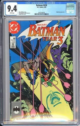 Batman 438 CGC 9.4 1989 4167756016 Nightwing Appearance Year 3 | eBay
