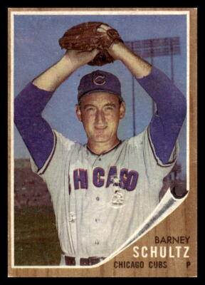 1962 Topps Barney Schultz #89 Chicago Cubs Baseball Card | eBay