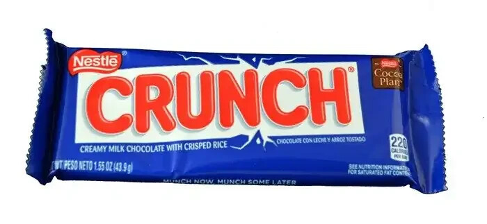 Nestle Crunch 36ct Candy Bar - Crisped Rice & Chocolate - FREE SHIPPING ...