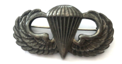 WWII Sterling PARATROOPER JUMP WINGS Pin | eBay
