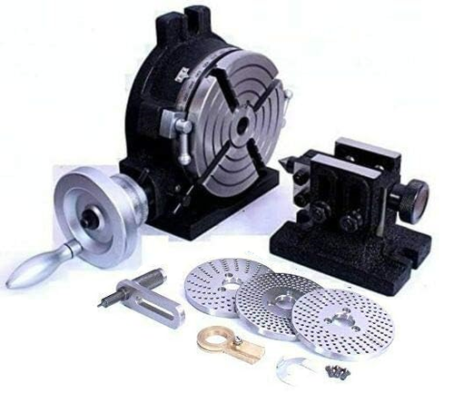 HV6 Rotary Table 4 Slot 6" 150 mm With Tailstock & dividing Indexing ...