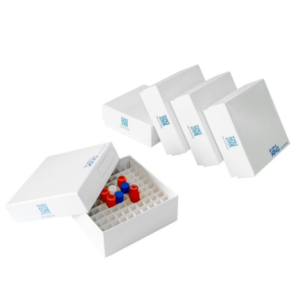 2in Cardboard Freezer Boxes for Lab, Premium White Cryobox, 5/Bag, 100 ...