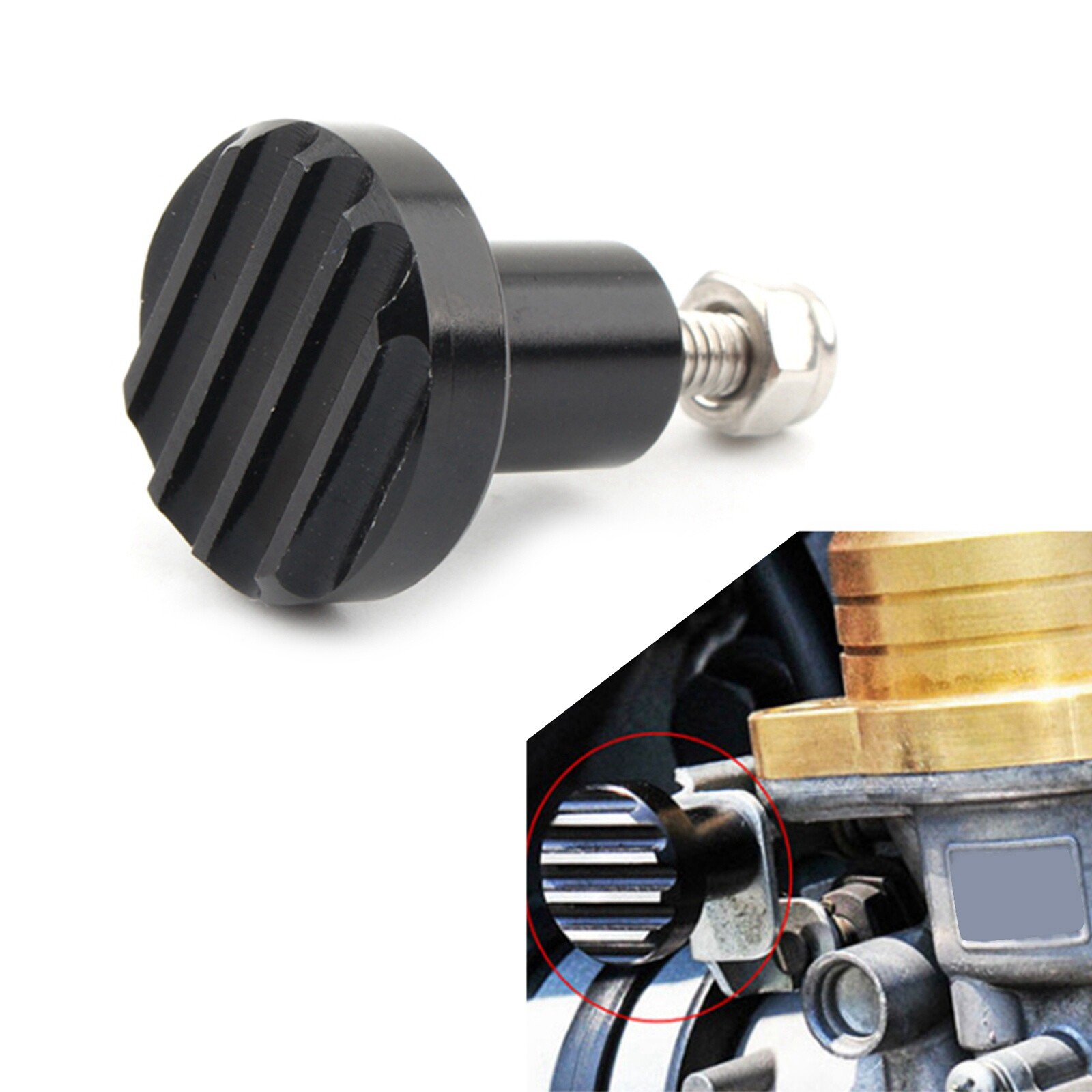 Fluted Carburetor Choke Knob For Triumph Bonneville T100/Scrambler ...