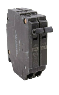 GENERAL ELECTRIC BRAKER THQP230 120/240V DUPLEX 20 Amp Circuit Breaker ...