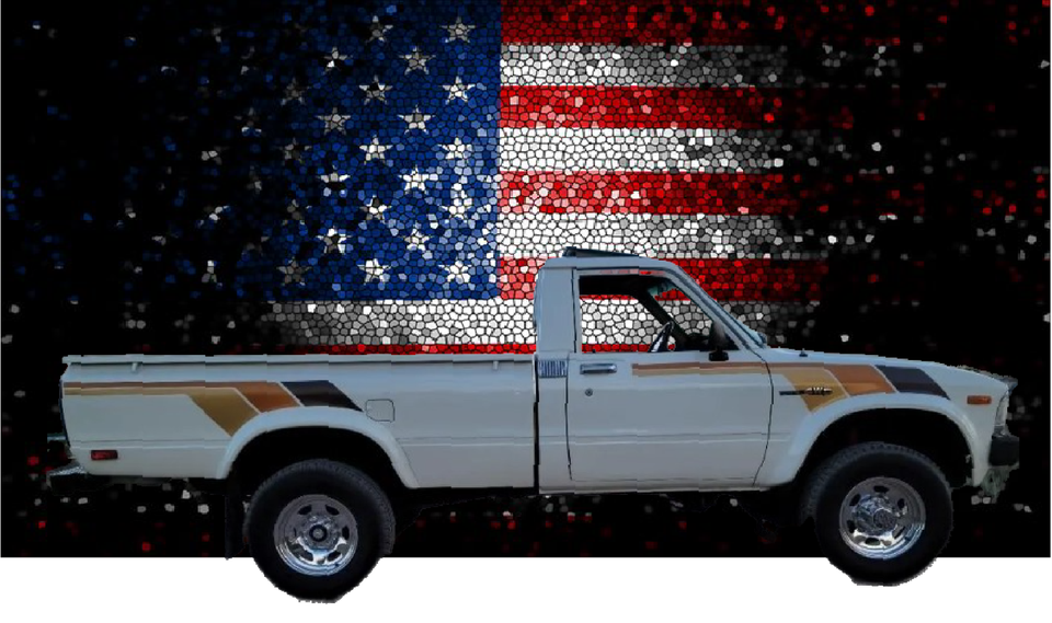 VINTAGE STYLE RETRO VINYL DECALS/ GAPHICS/ CALCAS/ Fit TOYOTA PICKUP 80 ...