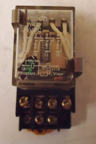 OMRON MY4N 24VDC RELAY, COMES WITH RJ MAX. 5A250V 21X1YK BASE | eBay