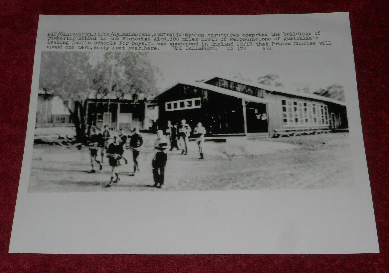 1965 Press Photo Prince Charles To Attend Timbertop School Victoria ...
