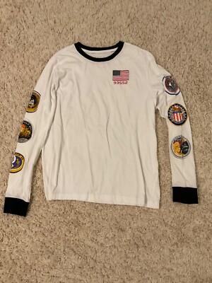 Nike air Paul George NASA Apollo moon landing space long sleeve T Shirt ...