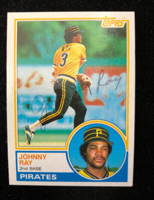 JOHNNY RAY 1983 TOPPS AUTOGRAPHED SIGNED AUTO BASEBALL CARD 149 PIRATES ...