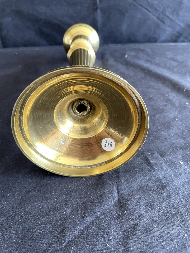 Vintage Brass Candlestick Candle Holder 10" Tall Heavy | eBay