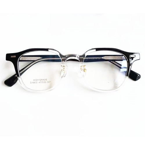 Retro Square Eyeglasses Lighted High Grade Frames Acetate Glasses Men ...
