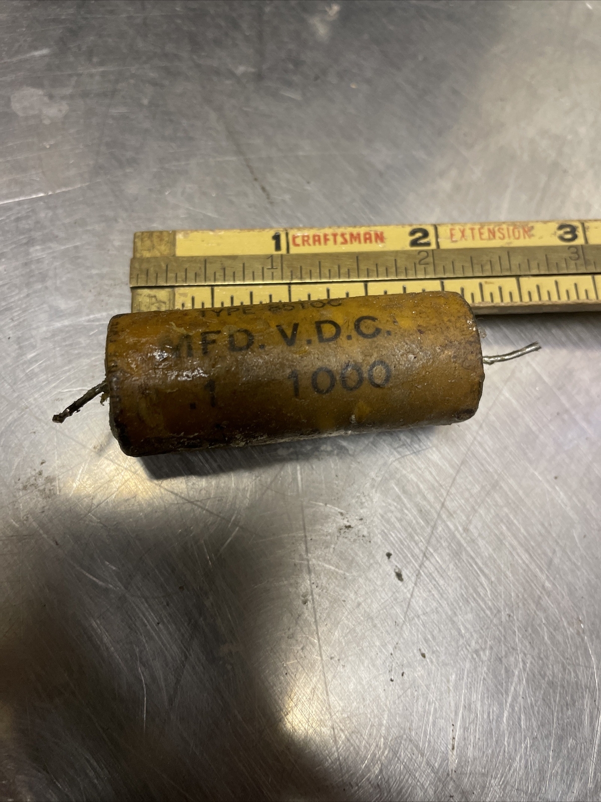 VINTAGE .1 MFD 1000 VDC WAX CAPACITOR | eBay