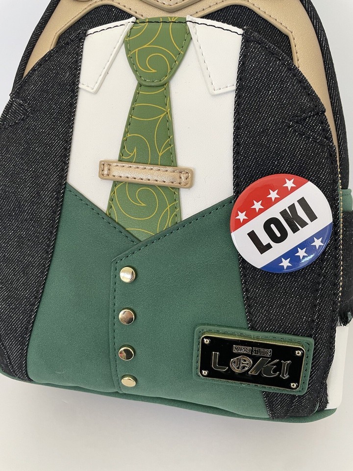 Loungefly MARVEL PRESIDENT LOKI COSPLAY Mini Backpack Bag NYCC 2021 ...