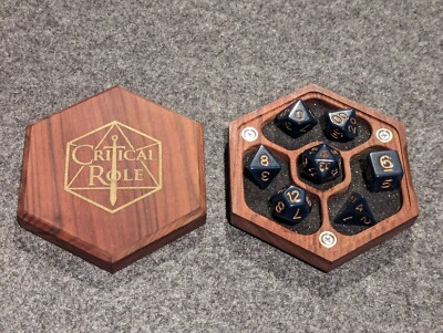 Critical Role x Wyrmwood Gaming Tabletop Dice Vault & Dice - Bolivian ...