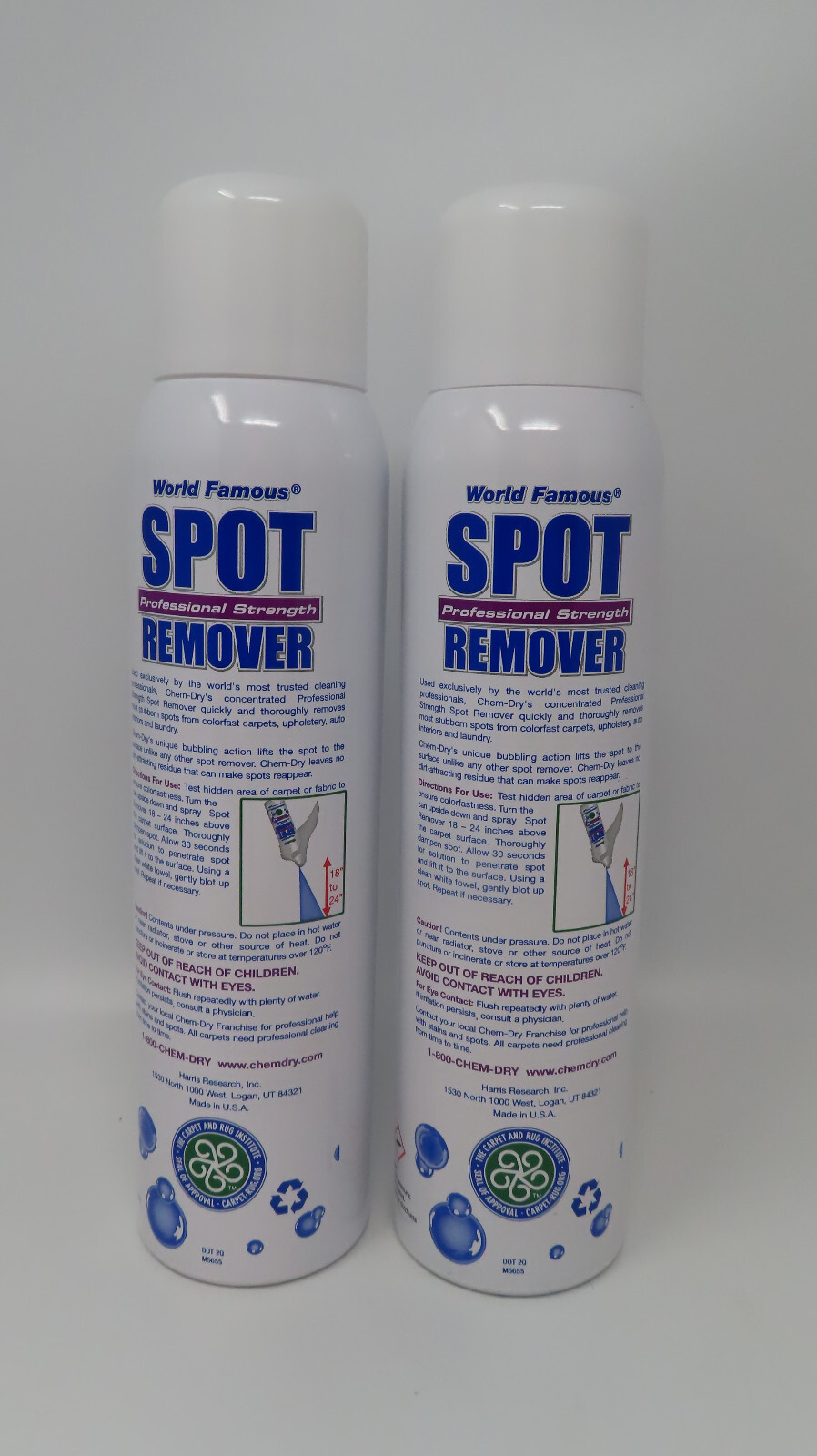 Lot of 2 Chem Dry Professional Strength Spot Remover Concentrated ...
